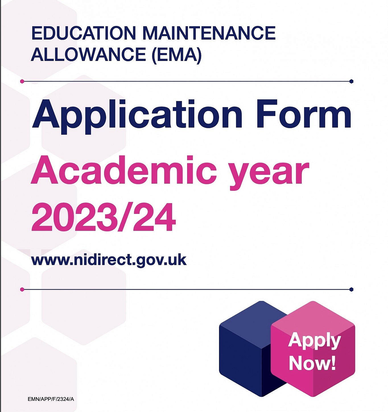 EMA Application packs 2023/24 « Belfast Model School for Girls